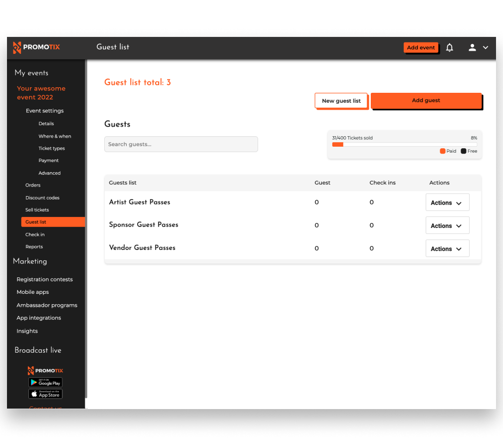 PromoTix - Free Ticketing Software for Event Creators